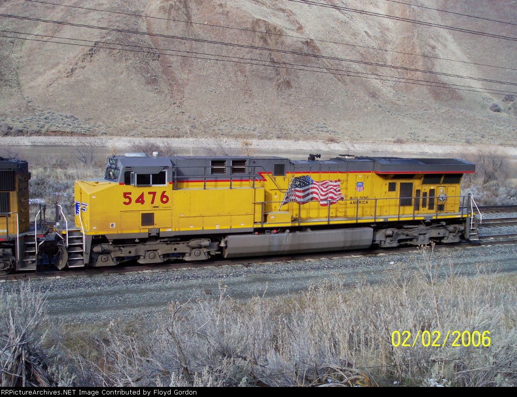 UP 5476 AC45CWCTE "Yellow Stripe"